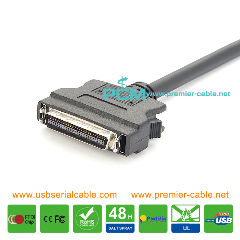 SCSI Mini Delta Ribbon MDR 50 Pin Cable_PremierCable